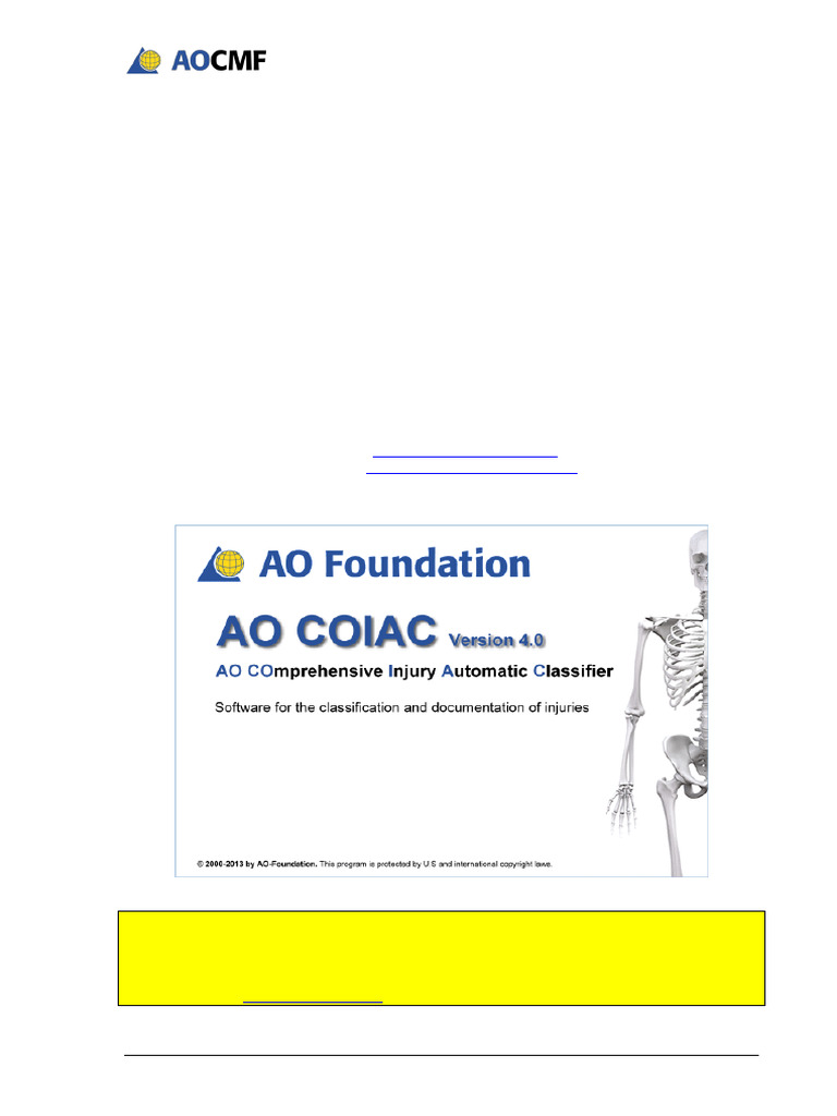 AOCOIAC 4.0 Manual CMF Classification | PDF