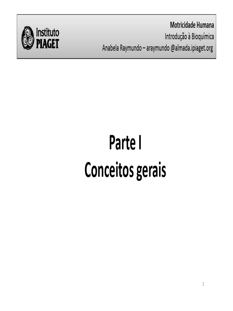 Bioquímica - Conceitos Gerais - Completo | PDF
