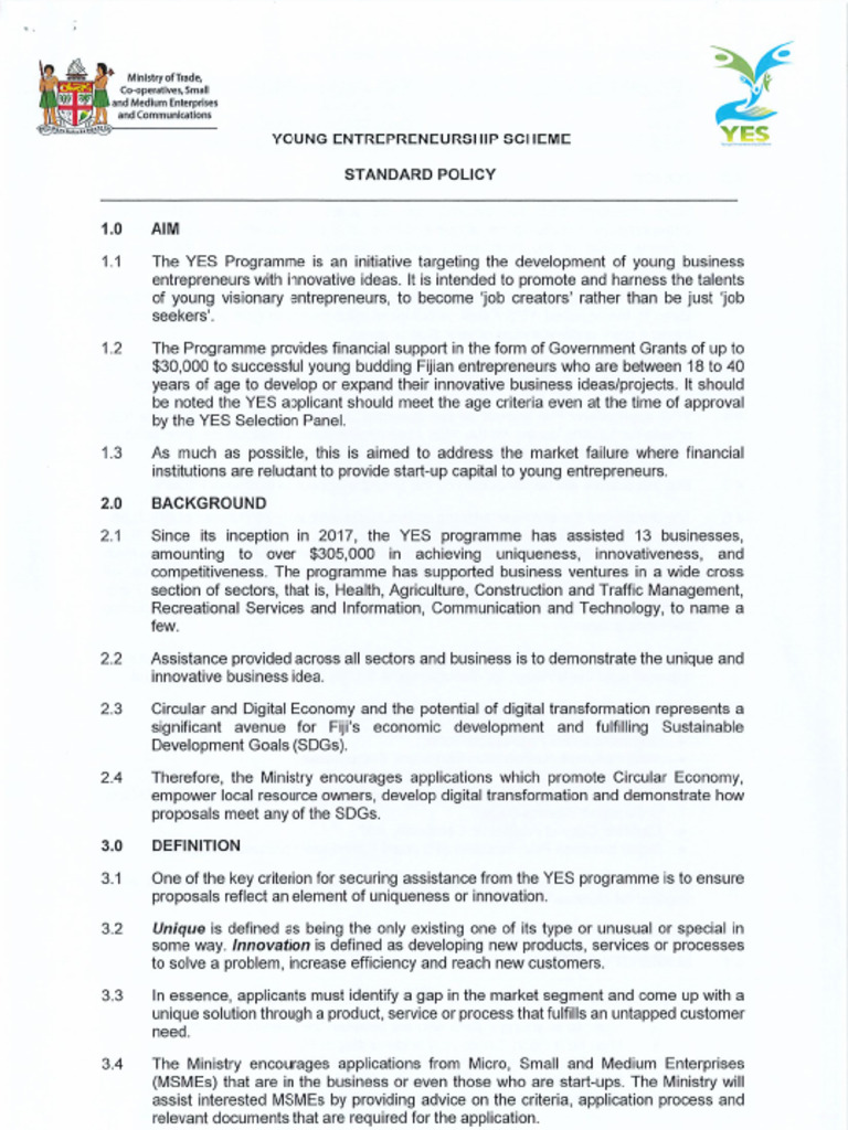 Signed YES Policy 10 August 2023 | PDF