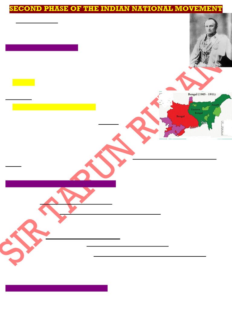 Second Phase of The Indian National Movement | PDF