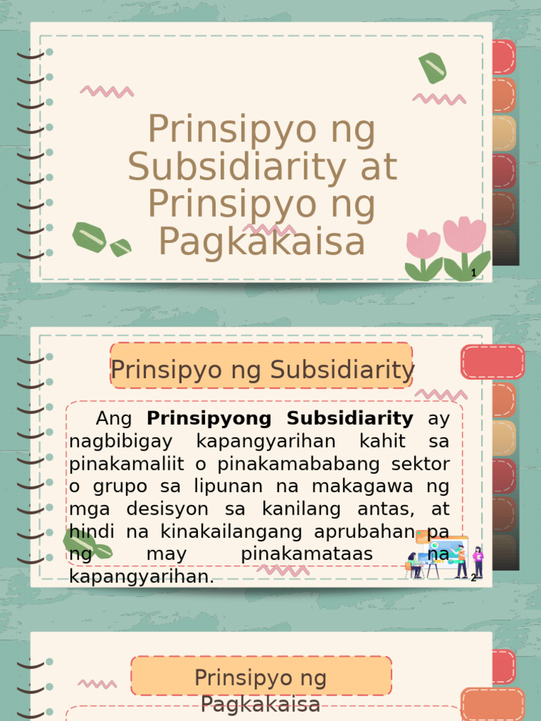 Prinsipyong Subsidiarity | PDF