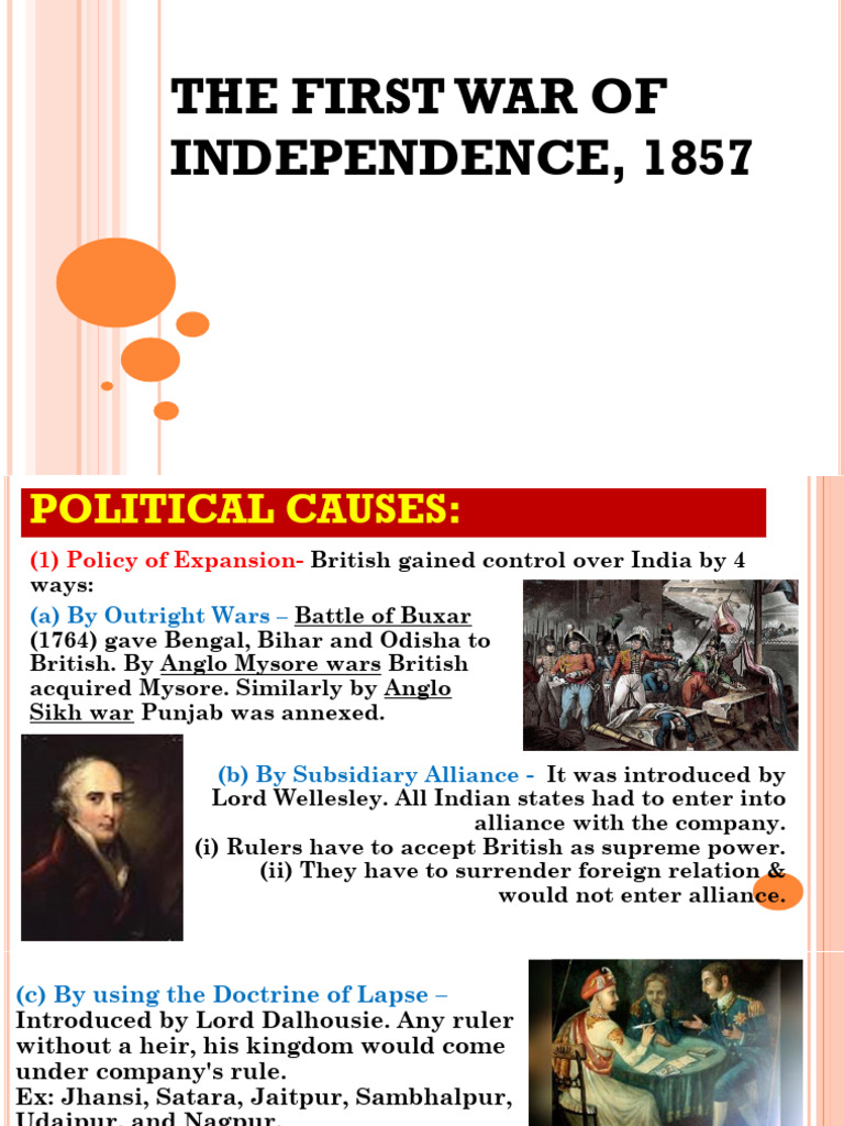 First War of Independence 1857 | PDF