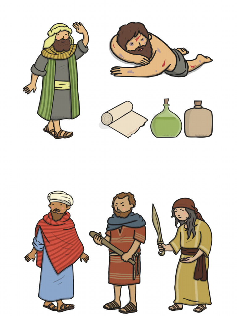 T T 3779 The Good Samaritan Story Cut Outs - Ver - 2 | PDF