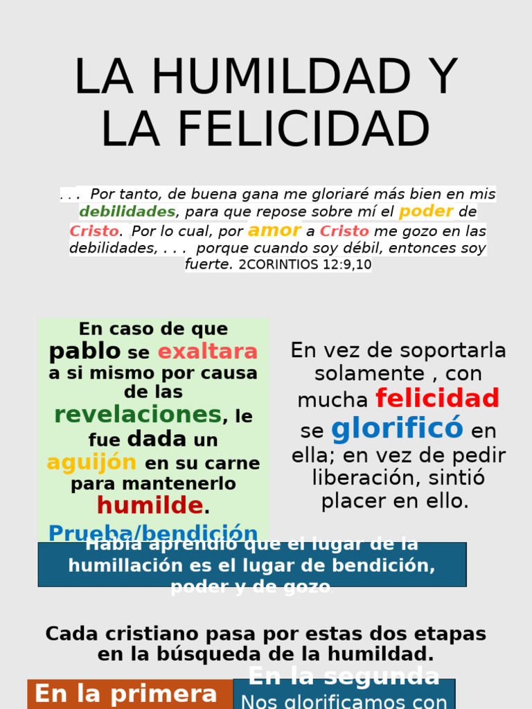 La Humildad y La Felicidad | PDF