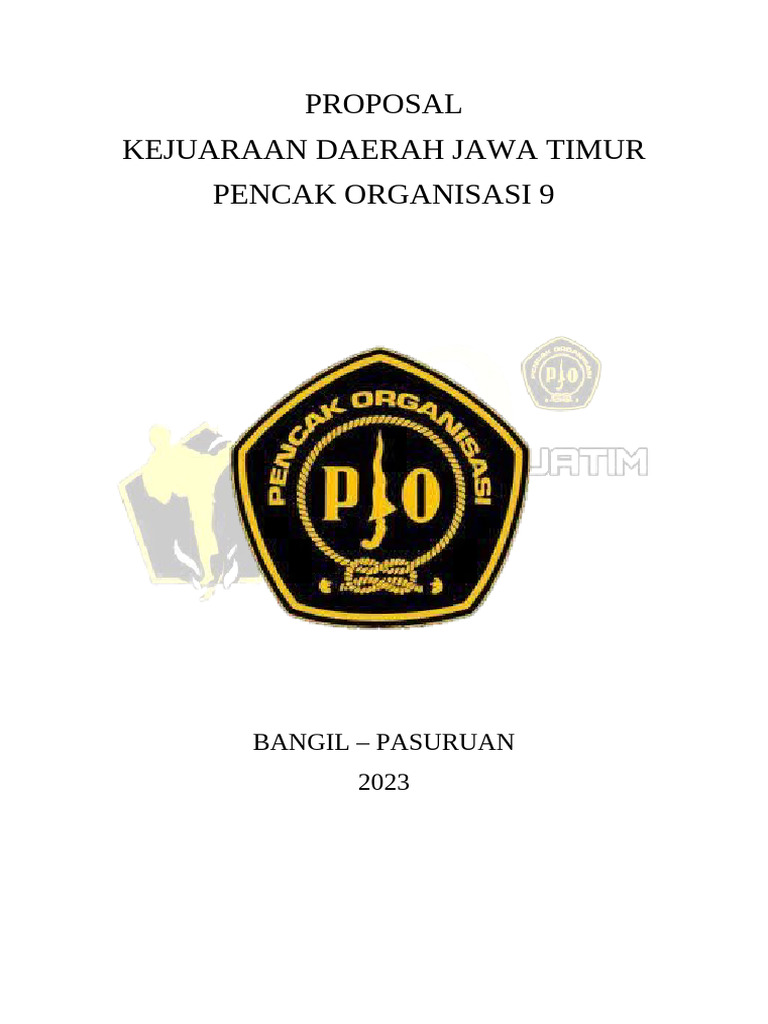 Proposal Kejurda Pasuruan FIX | PDF