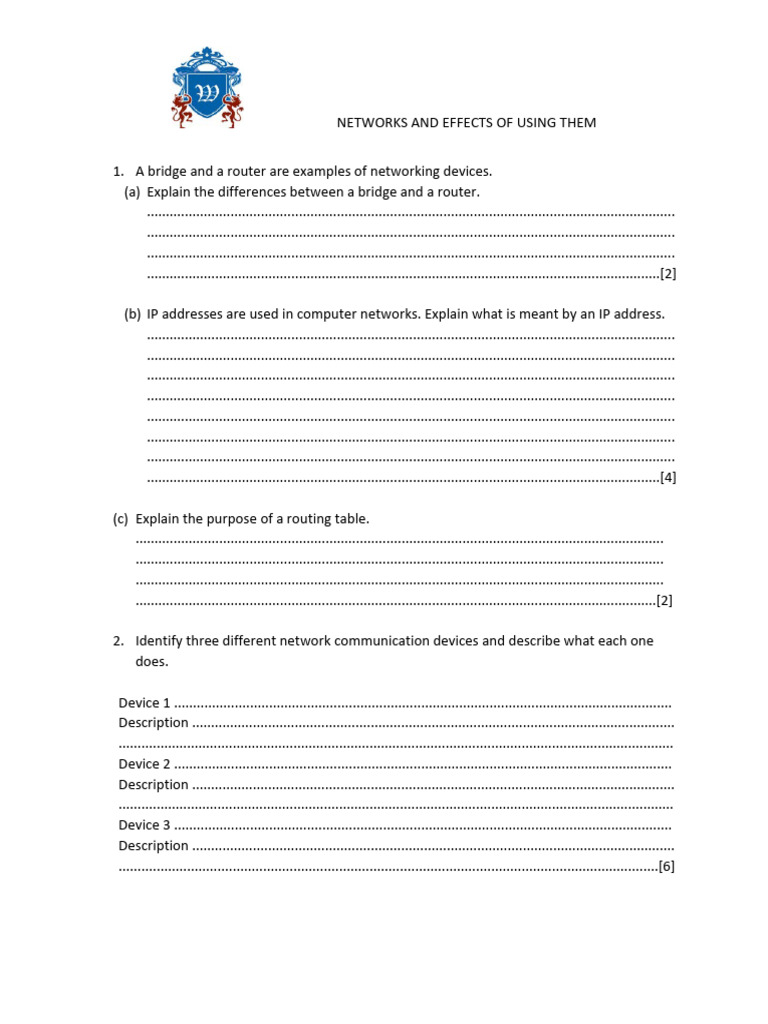 Unit4 - Networks and Effects of Using Them | PDF