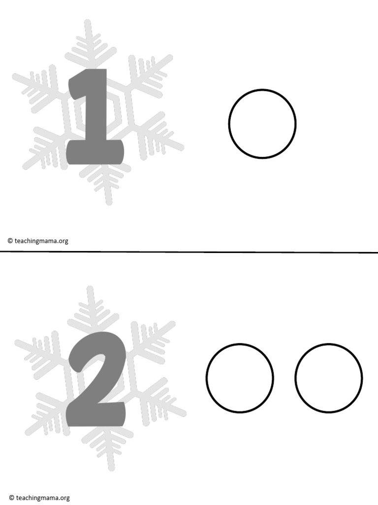 Snowflake Counting Cards | PDF | Career & Growth | Wellness