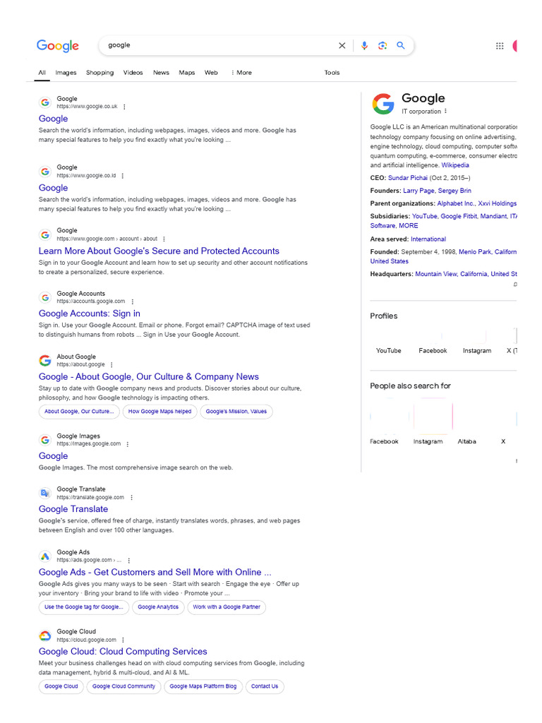 Oogle: Google | PDF