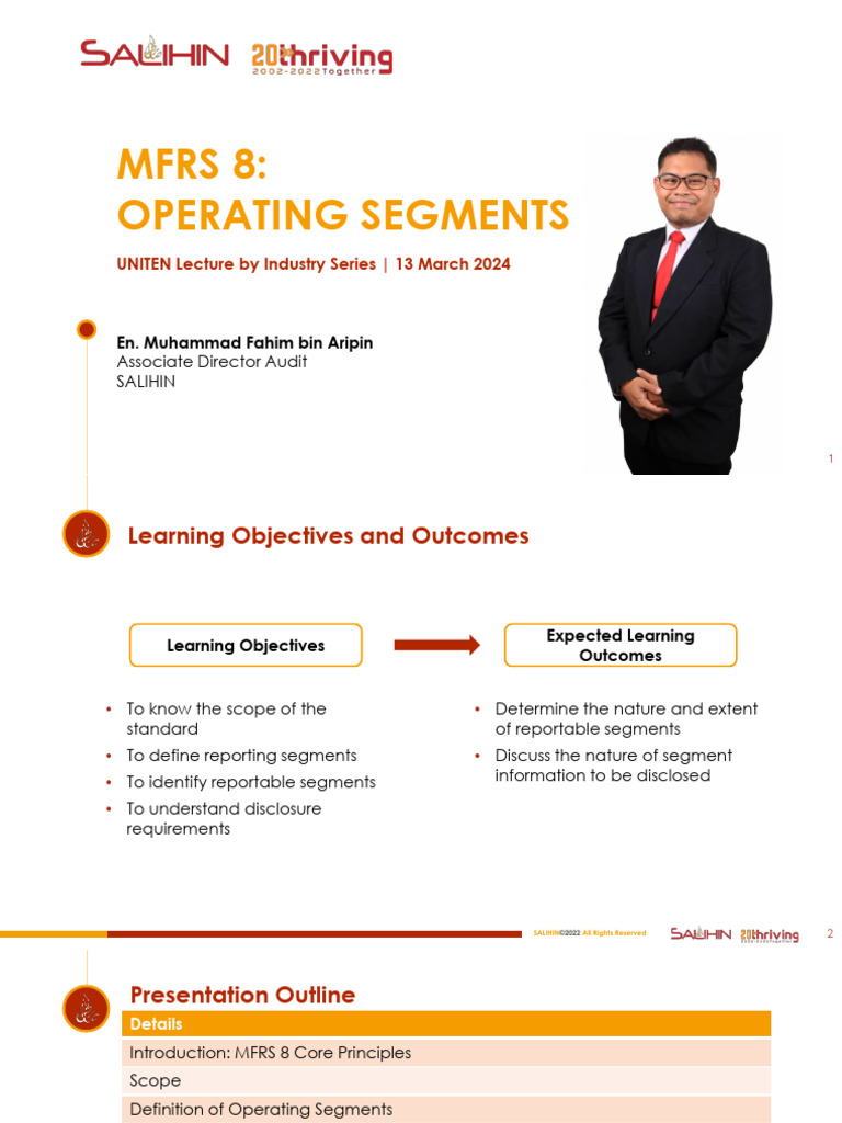Operating Segments - Participants Slide | PDF
