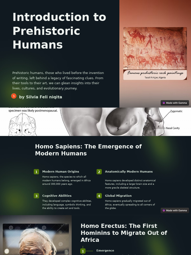 Introduction To Prehistoric Humans | PDF
