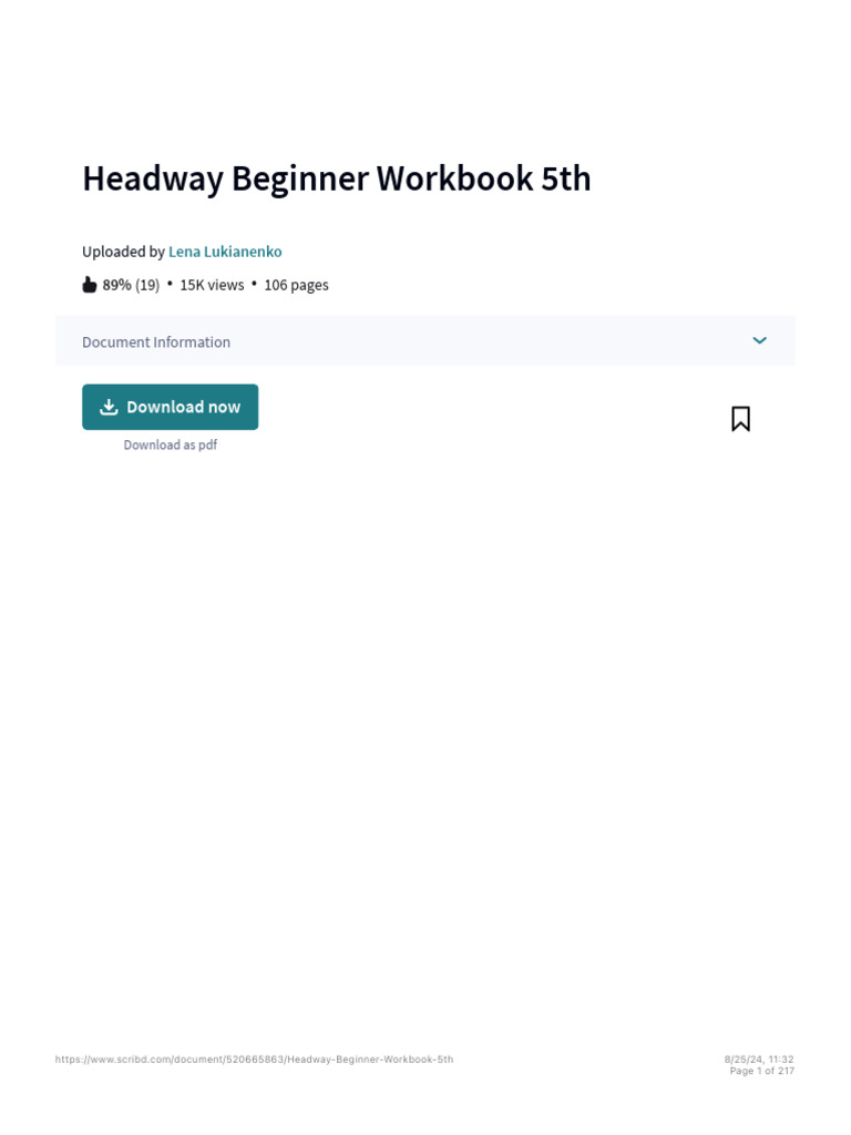 Headway Beginner Workbook 5th Pdf Pdf