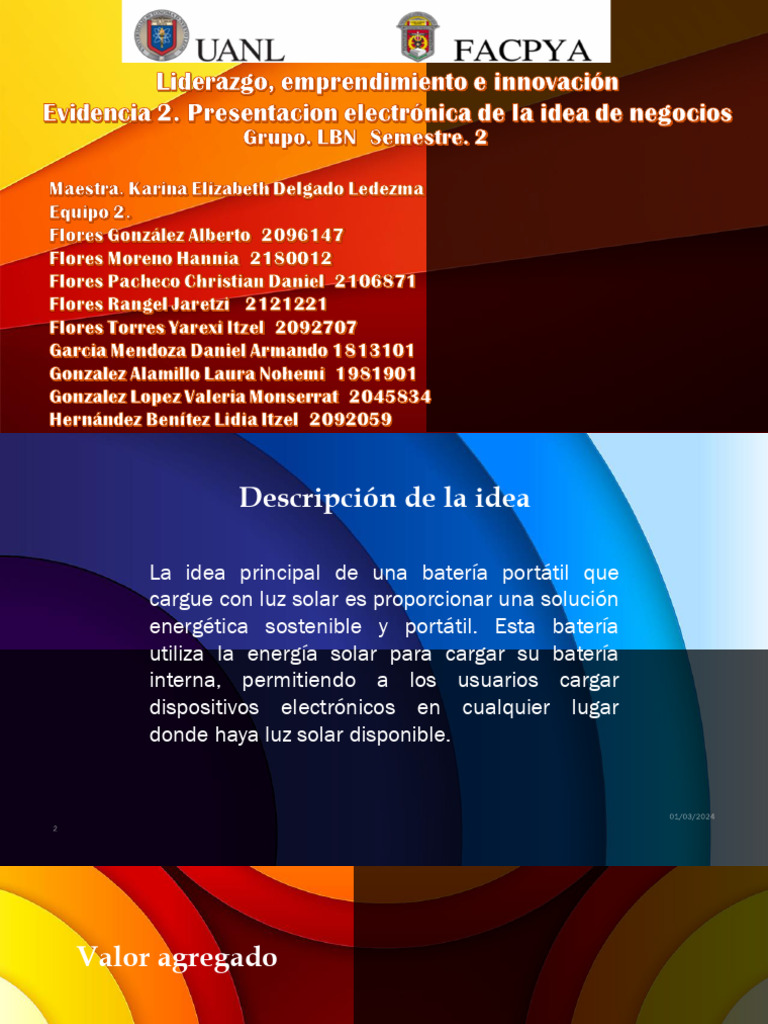 PRESENTACION de Liderazgo Pila Recargable | PDF