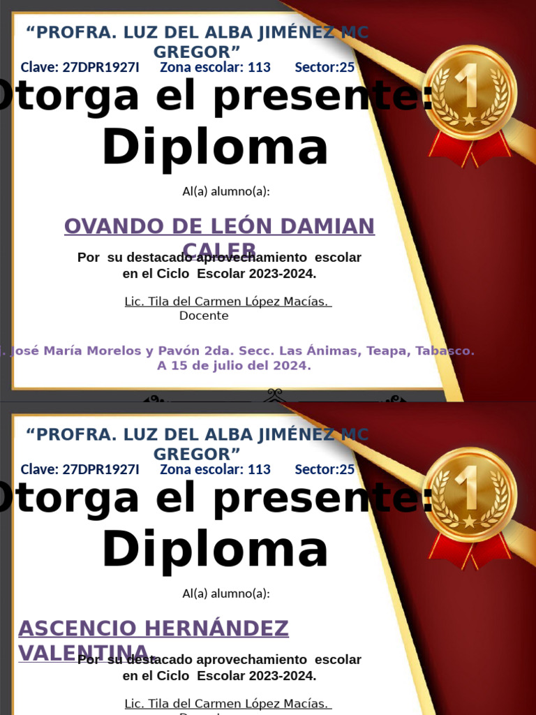 Diplomas 2024 | PDF