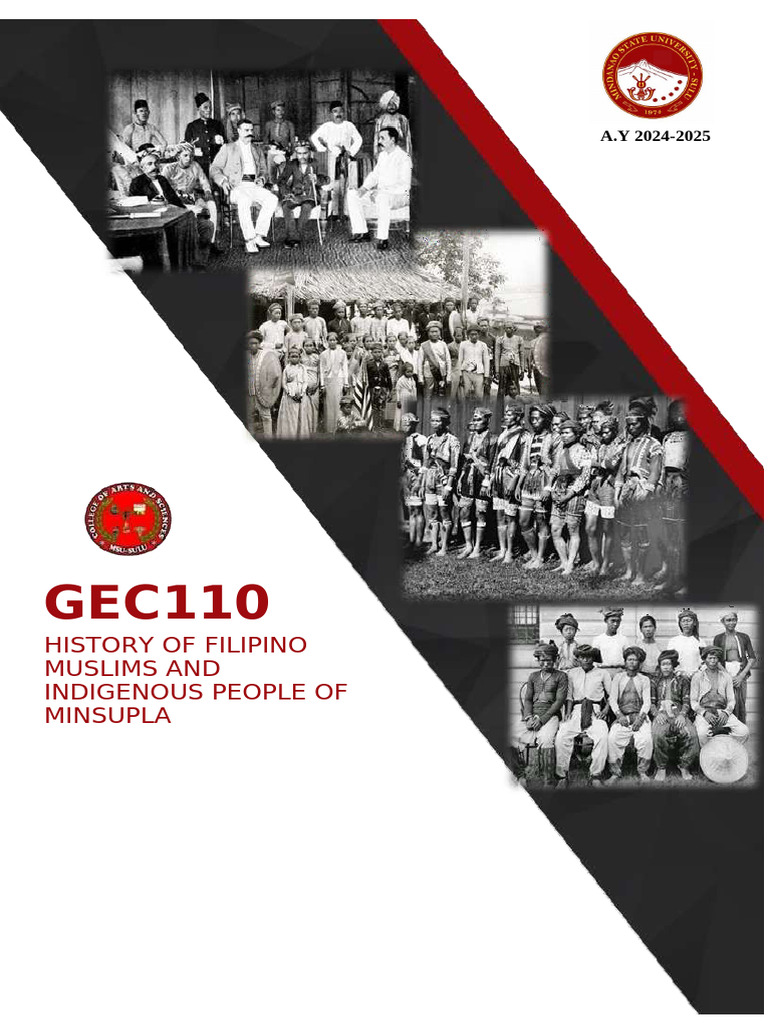 GEC110 History of Filipino Muslims and Indigenous People of MINSUPALA | PDF