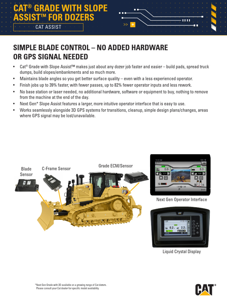 Cat® Grade With Slope Assist™ For Dozers | PDF