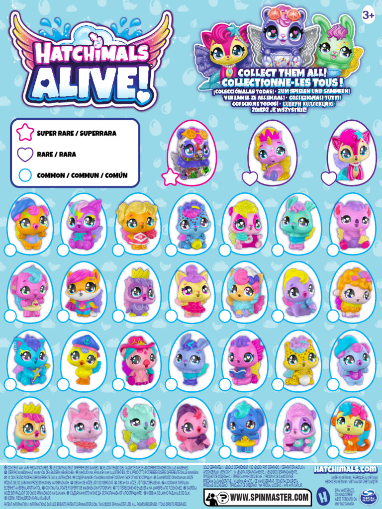 Hatchimals F23 Collector Sheet | PDF