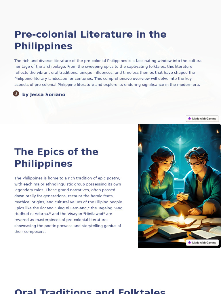Pre-colonial-Literature-in-the-Philippines | PDF