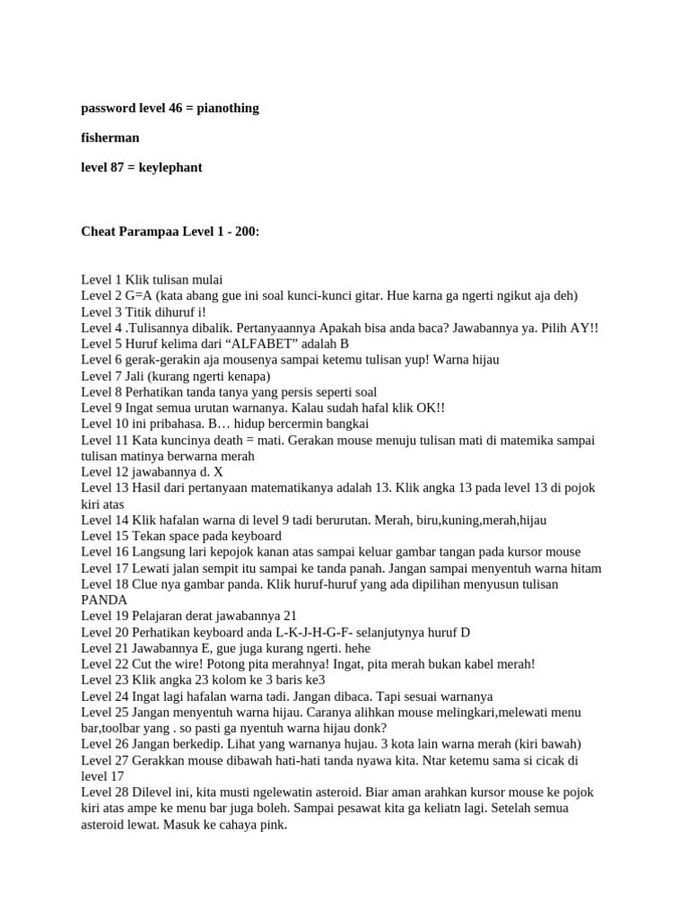 Cheat Parampaa | PDF