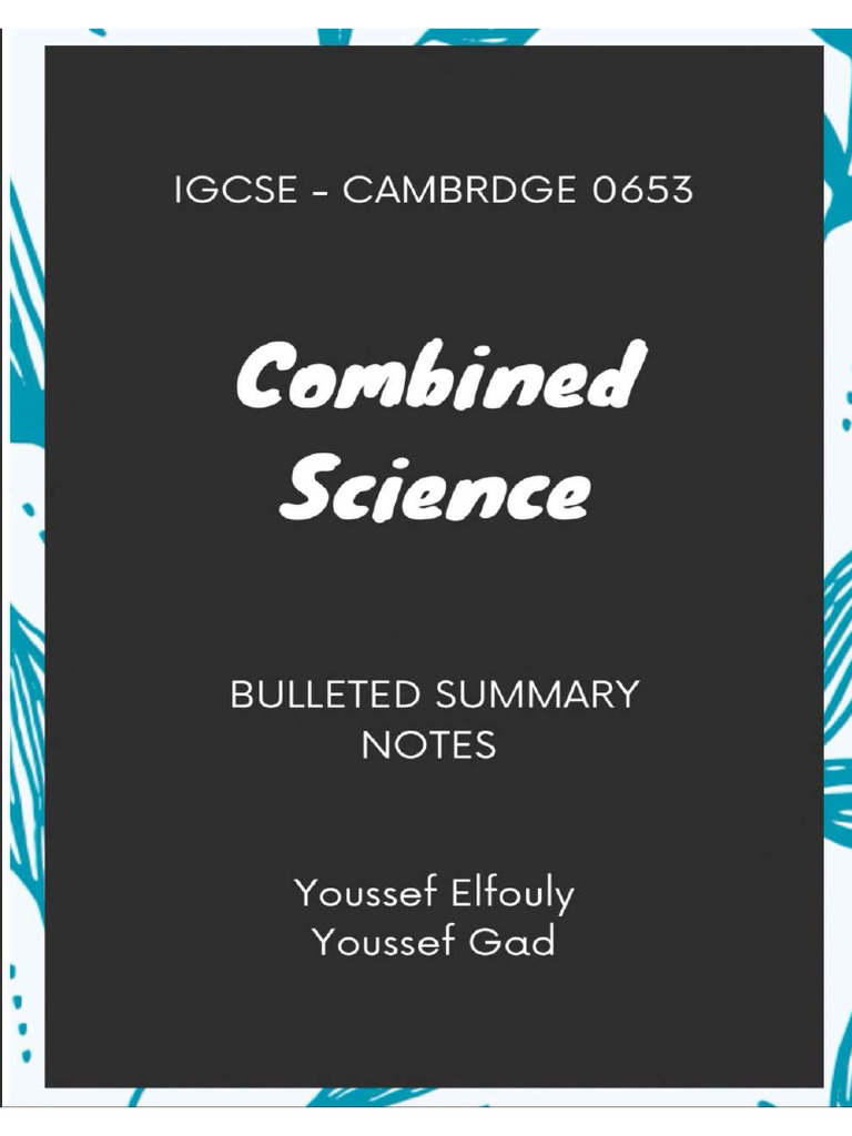 Combined Science Notes | PDF