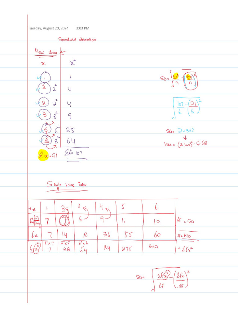 Demo - Standard Deviation | PDF