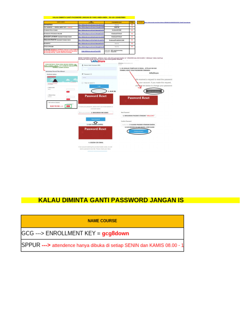 Link Dan Password Training Fungsi Personil Toko (1) | PDF