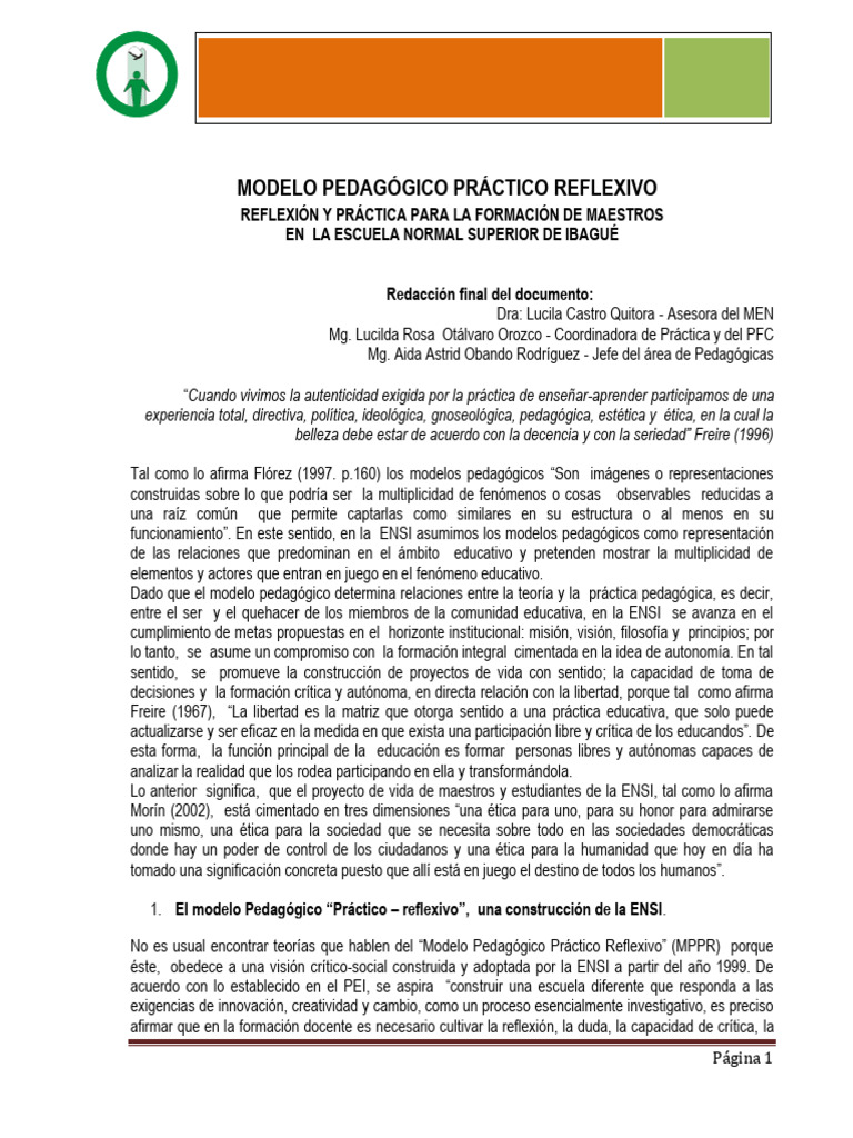 1 Modelo Pedagogico | PDF