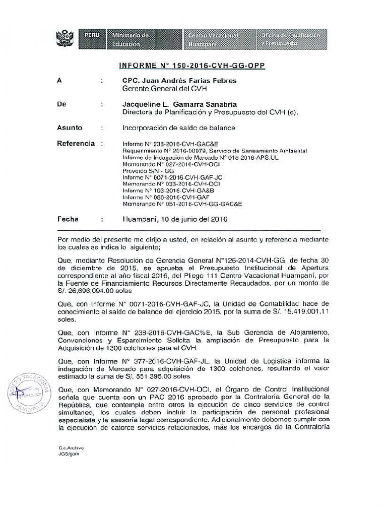 Incorporacion Saldo Balance | PDF