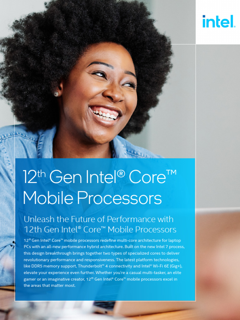 12th Gen Intel Mobile Product Brief | PDF