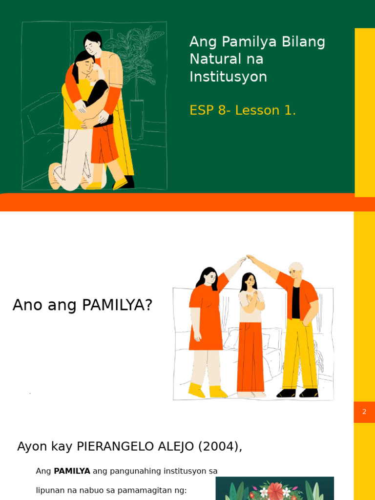 ESP 8-Lesson 1 | PDF