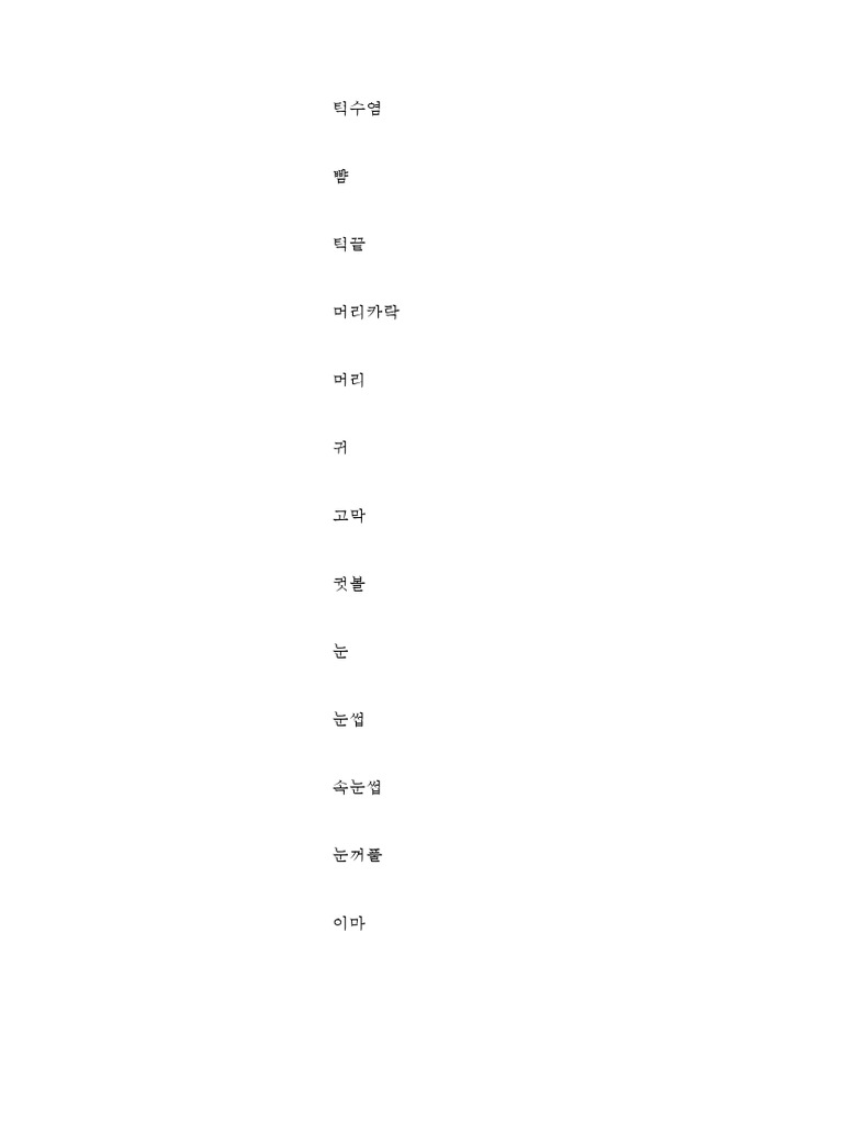 Body Words | PDF