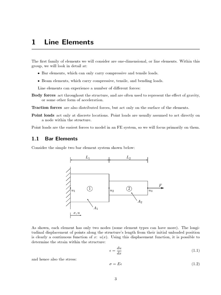 1 Line Elements | PDF