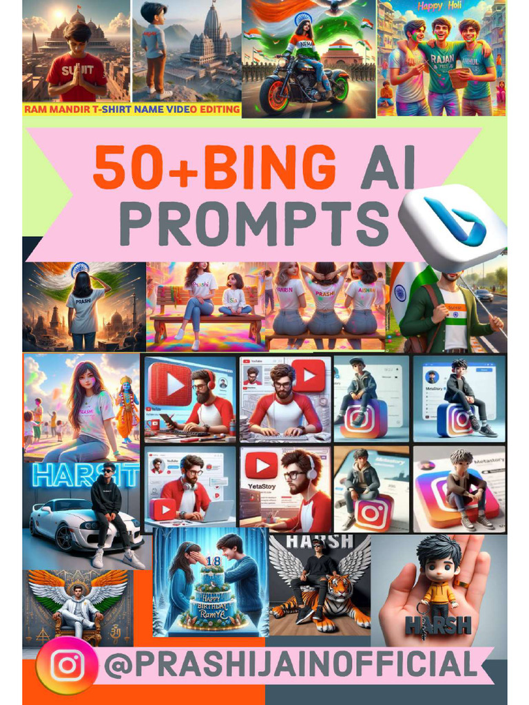 50+ BING AI PROMPTS | PDF