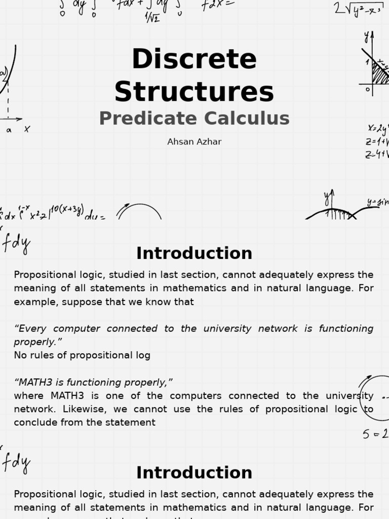 12 Predicate Calculus | PDF