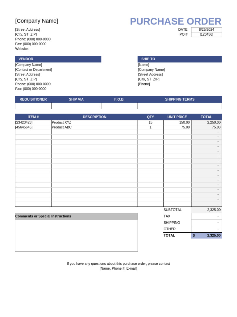 purchase-order | PDF