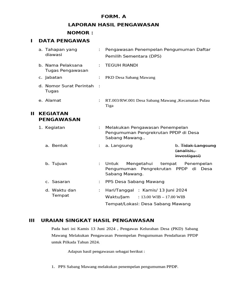 LHP 18 Agustus Penempelan Dps | PDF