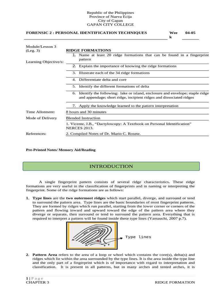 Chapter 3 RIDGE FORMATIONS Module GCC | PDF