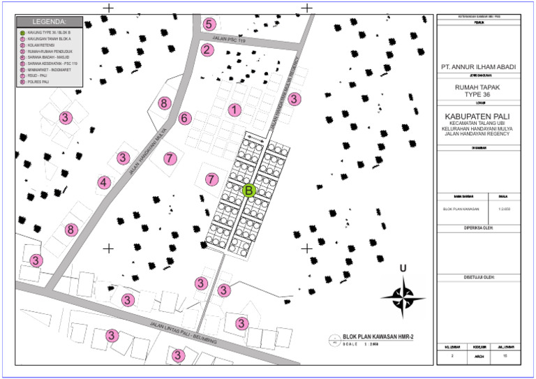 Blok Plan Kawasan HMR-2 2024 | PDF