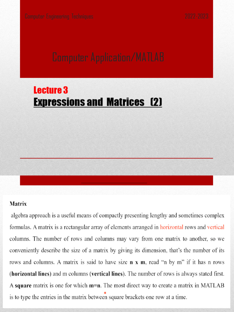 Lecture 3 | PDF