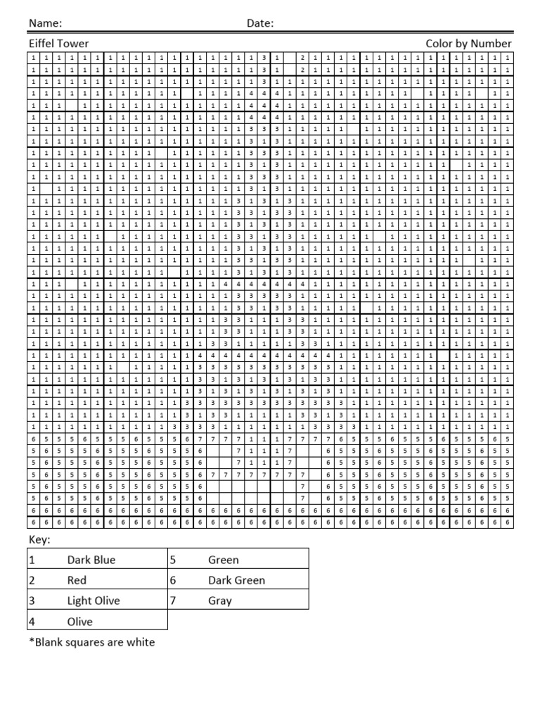 25 Eiffel Tower Coloring Page | PDF