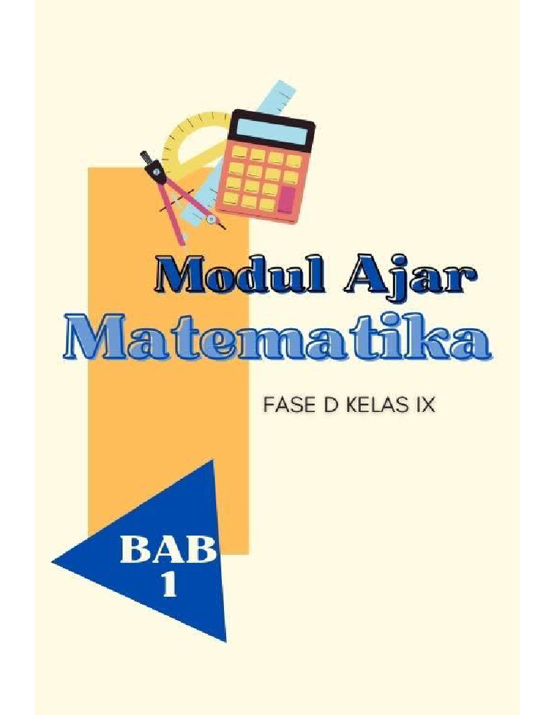 3. Modul Mtk Ix - Bab 1 | PDF