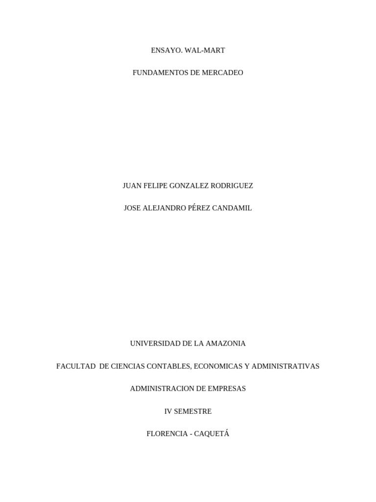 Wal Mart | PDF