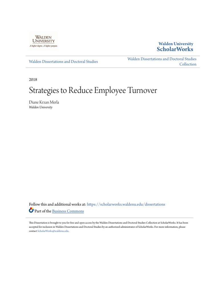Strategies To Reduce Employee Turnover | PDF