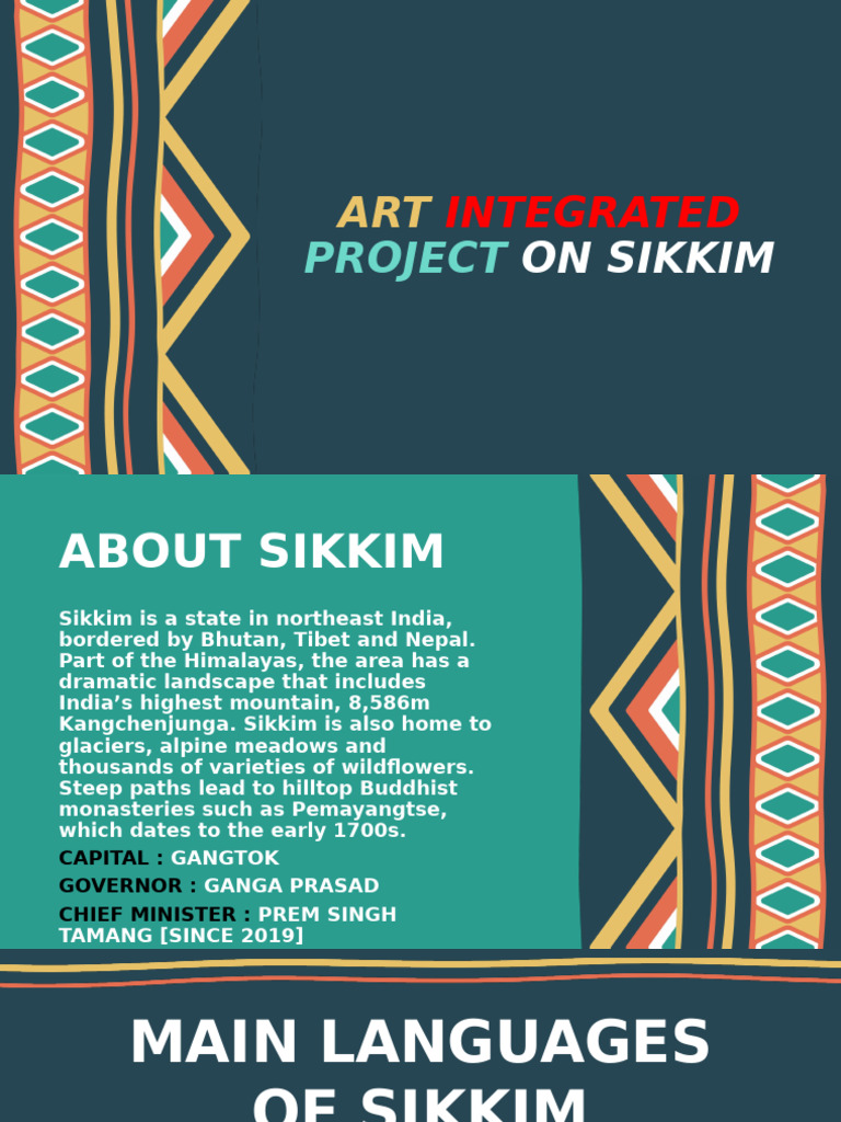 Art Integrated Project On Sikkim | PDF