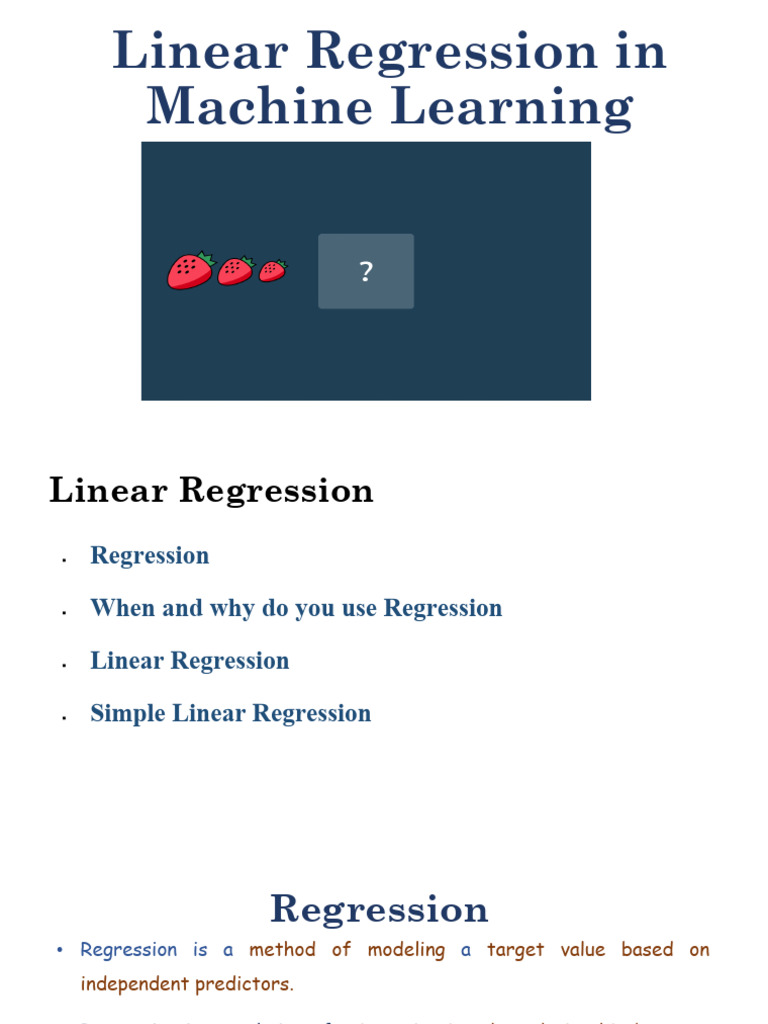 Linear Regression | PDF