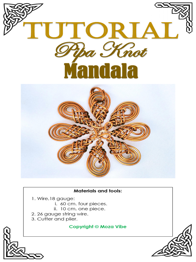 Tutorial (Pipa Knot Mandala) | PDF