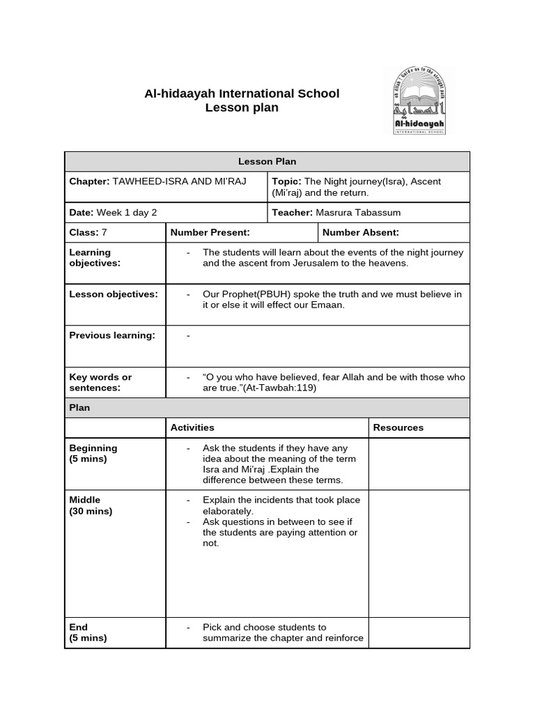 Grade 7 Lesson Plan | PDF