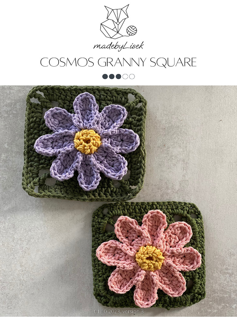 Granny Square | PDF | Crochet | Weaving