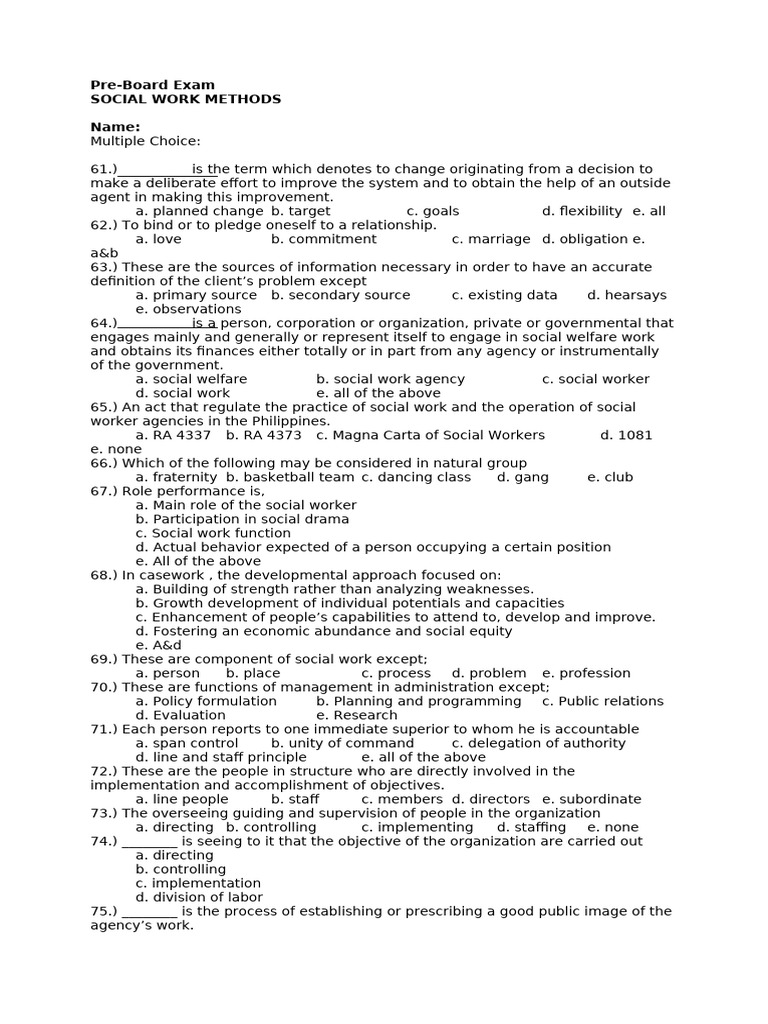 Preboard Exam 4 | PDF