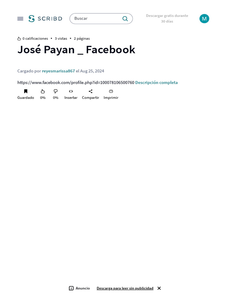 José Payan - Facebook - PDF | PDF