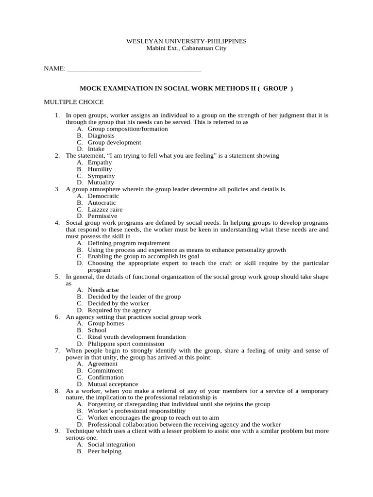 Mock Exam 1 | PDF